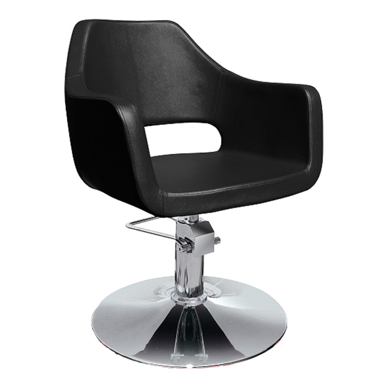 Scaun negru cu pompă hidraulică Hairway Neo - SalonPro